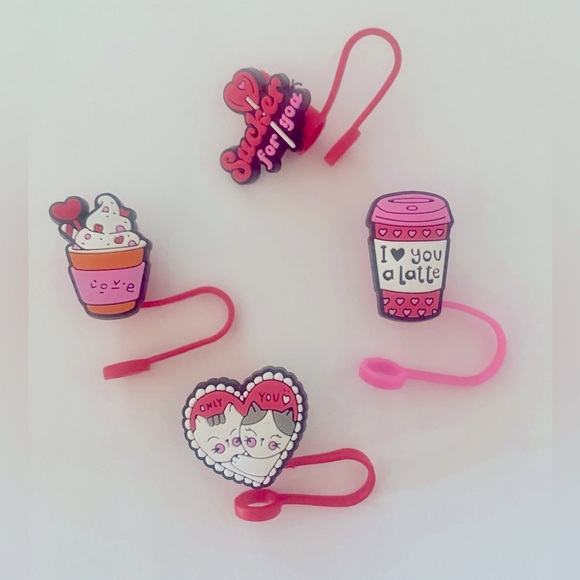 Dining | Straw Cover Cap Taste Of Love Stanley Cup Straw Topper For 3oz ...